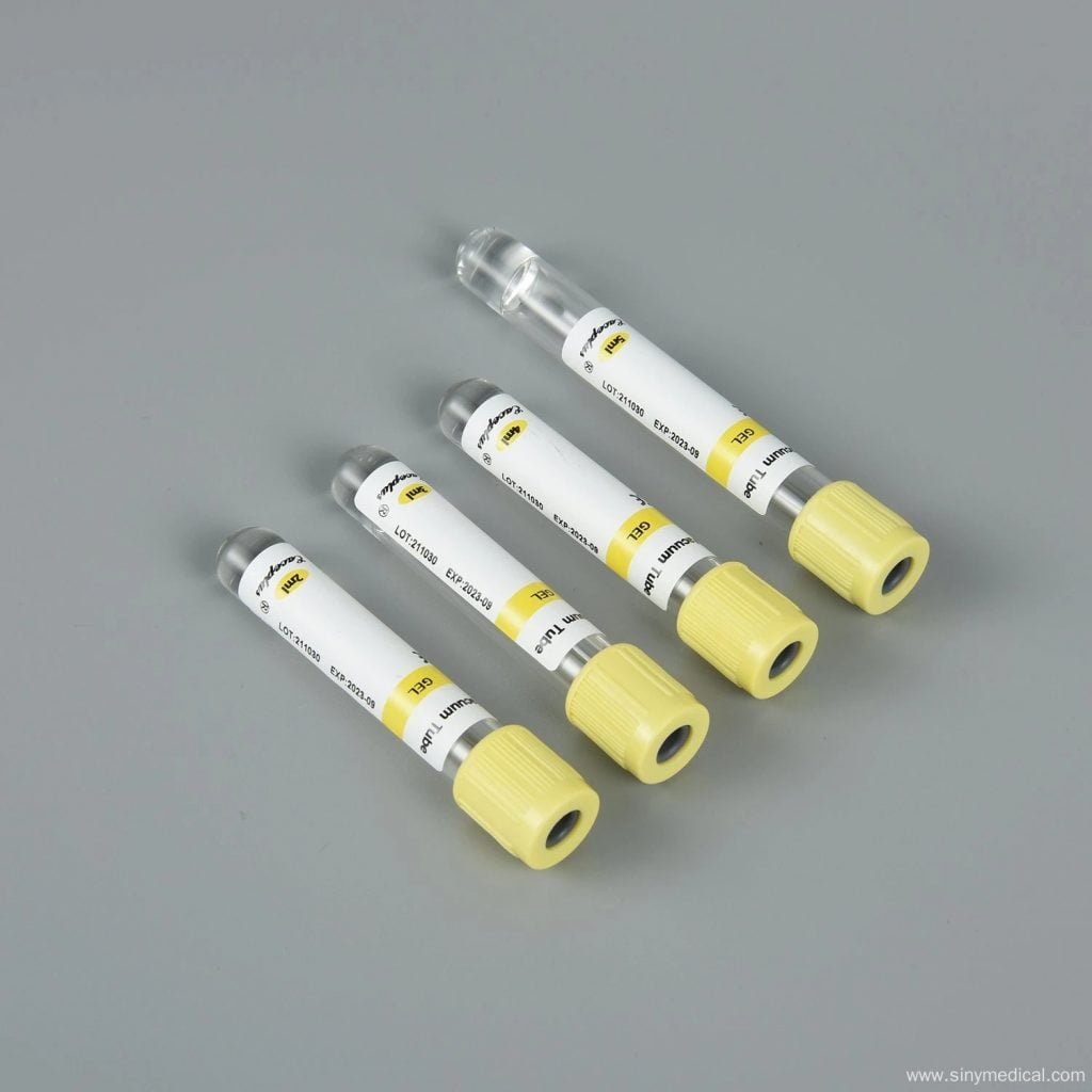 Premium 5ml Yellow Cap Blood Collection Tubes with Gel