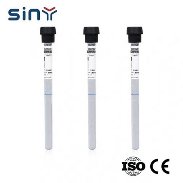 1.6ml Black Cap Glass Blood Collection Tube - Blood Collection Tube ...