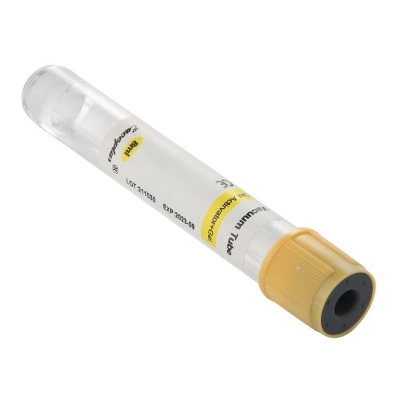 8ml Yellow Cap Blood Collection Tube: Gel Enhanced