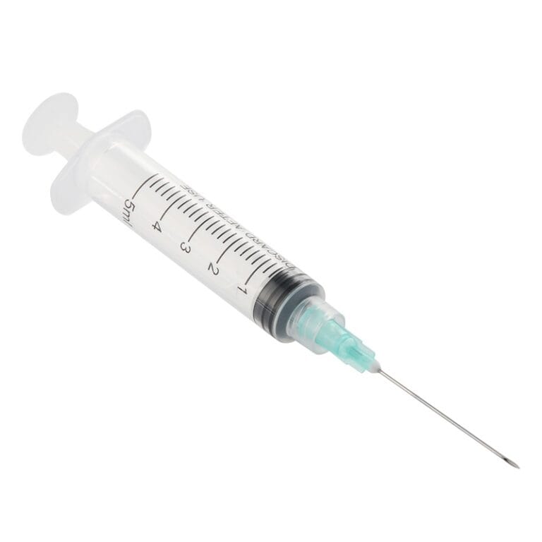 5ml Luer Slip Syringe with Needle - Disposable for Medical