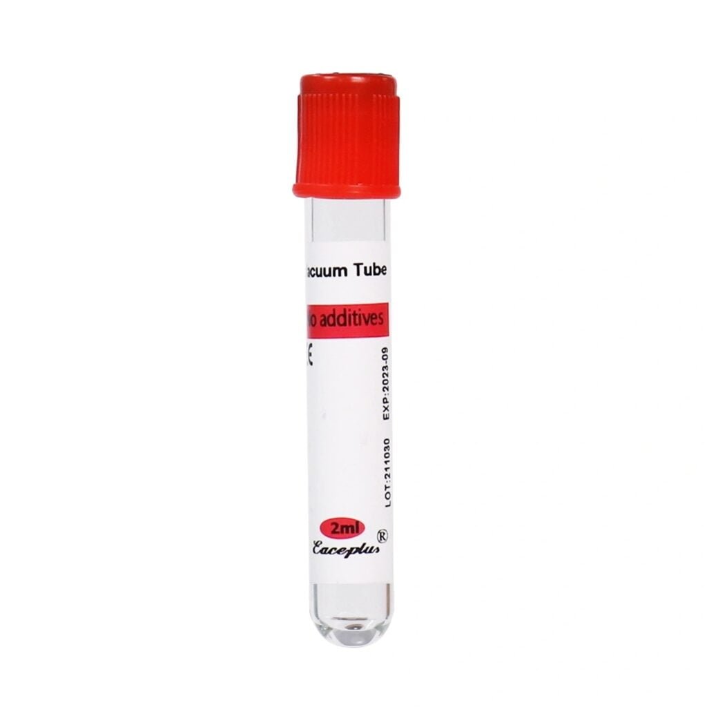 No Additive Red Top Tube for Accurate Blood Sampling